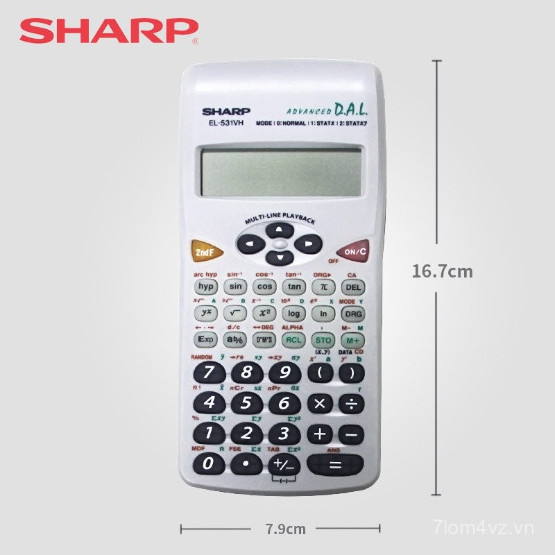 Máy tính khoa học đa chức năng SHARP EL-531VH cho học sinh trung học cơ ...