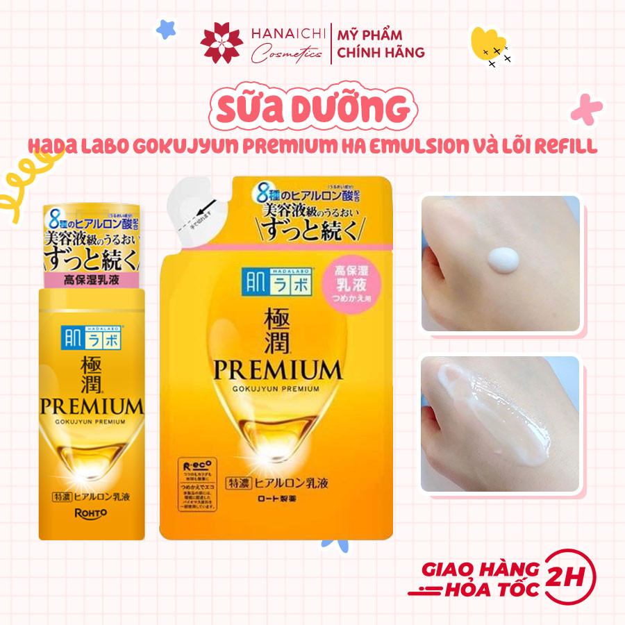 Sữa dưỡng ẩm chống lão hóa Hada Labo Gokujyun Premium Hyaluronic Acid ...