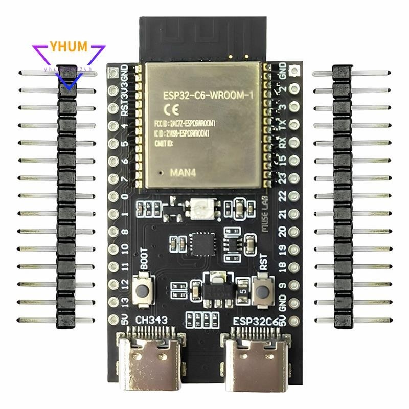 Esp32 C6 Devkitc 1 N4 Esp32 C6 Bảng Mạch Phát Triển Bảng Lõi Risc V Esp32 Mô đun Wifi Type C