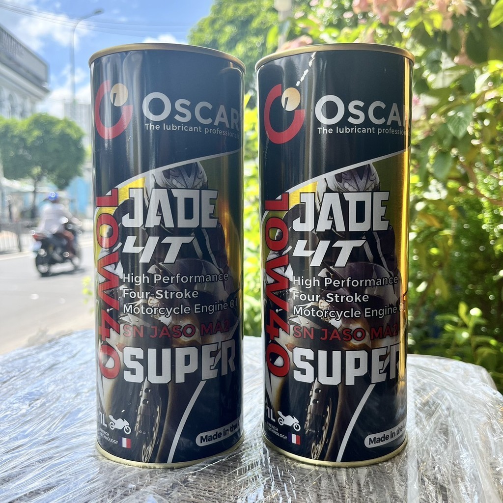Nhớt Oscar Jade 4T Super 10W40 0.8L/1L/1L1/1L2 Cho Xe Số, Côn Tay - Nhập khẩu UAE | Shopee Việt Nam