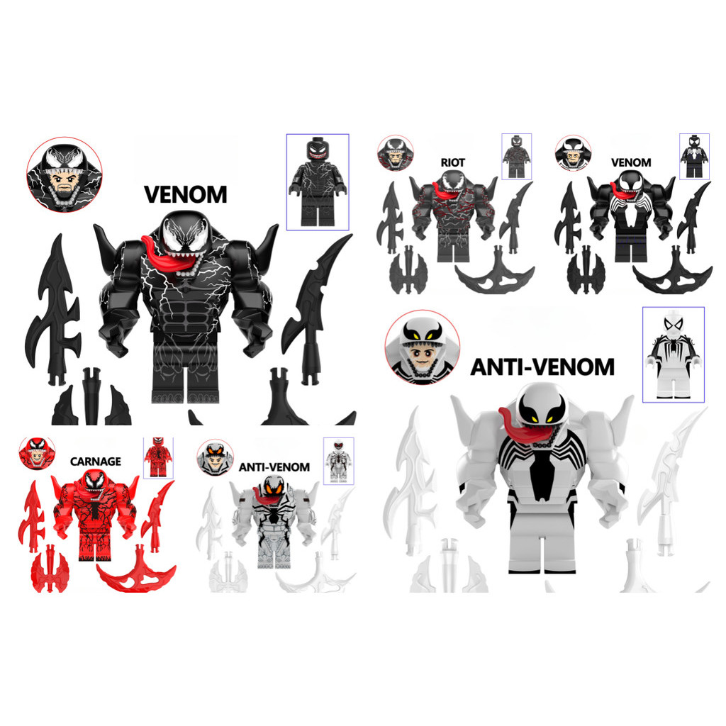 Tương thích với LEGO Marvel Anime Venom Serum Lắp Ráp Khối Xây Dựng Mô ...