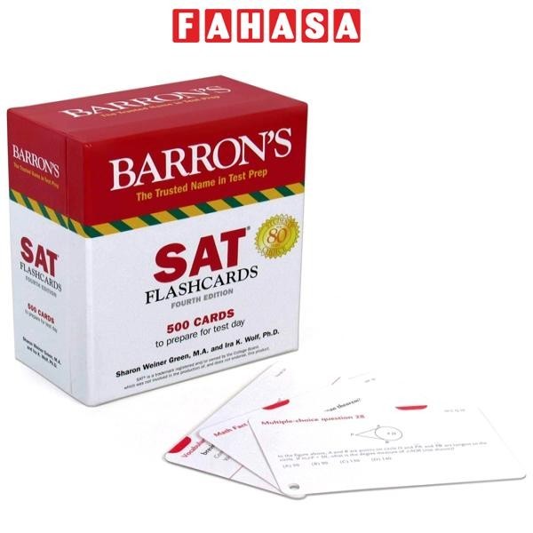 SAT Flashcards: 500 Cards To Prepare For Test Day (Barron's Test Prep ...