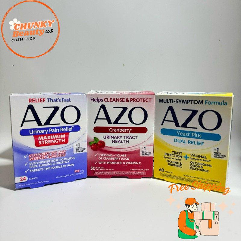 [Date 2025] Viên uống AZO đỏ/ vàng / tím - AZO Yeast Plus/ Cranberr | Shopee Việt Nam