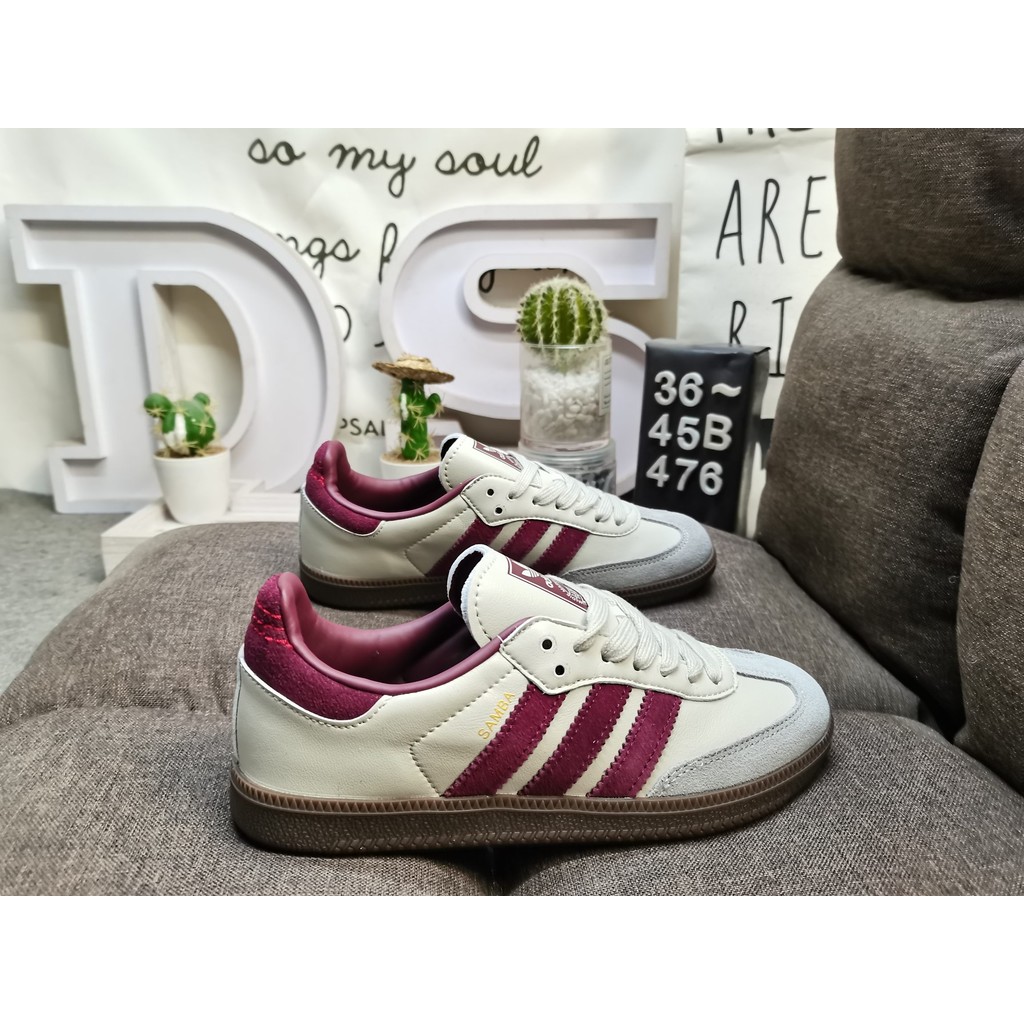 36-45 Adidas SAMBA OG ID1482 Da Lộn Cổ Điển Thoáng Khí retro Thể Thao ...