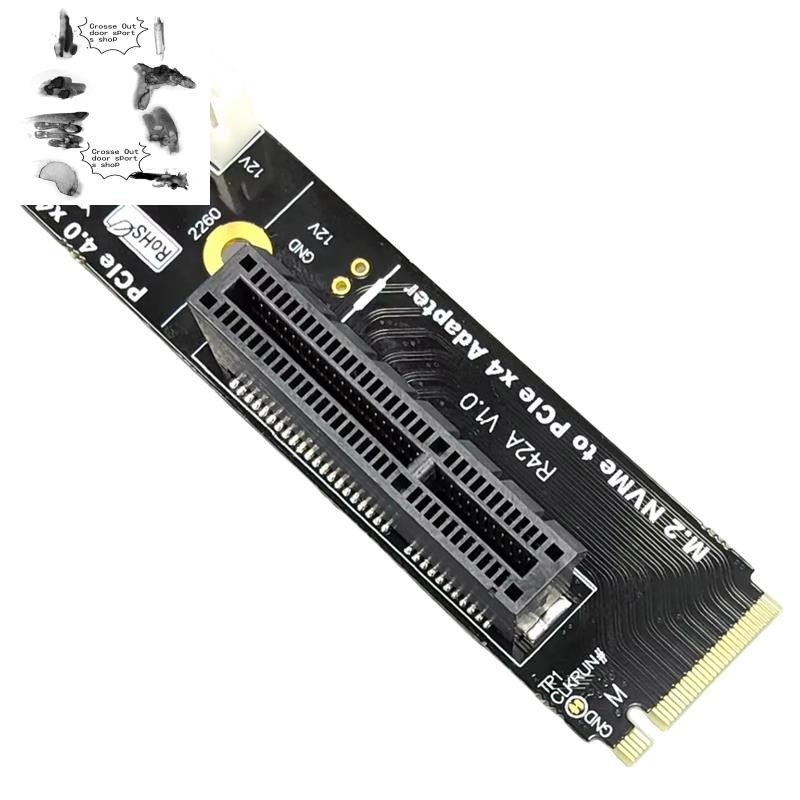 M2 NVMe Key-M sang PCI-E 4.0 X4 Riser Card Adapter Board Thẻ Chuyển Đổi ...