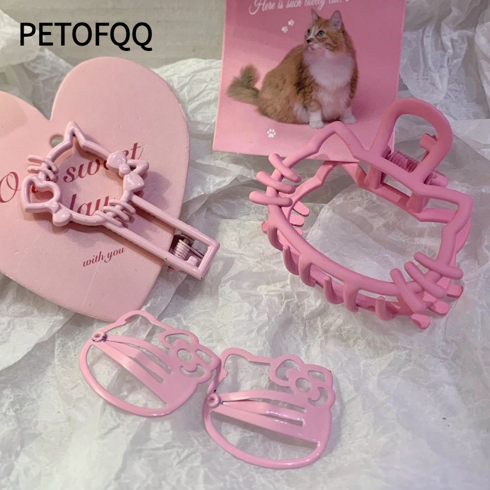 Petofq Kawaii Hello Kitty BB Clip, Bộ sưu tập mèo KT màu hồng dễ thương ...