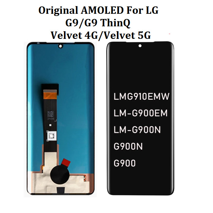 Amoled chính hãng cho LG G9 Thinq / G900 Velvet 4G 5G / G910 Màn hình LCD có màn hình cảm ứng ...