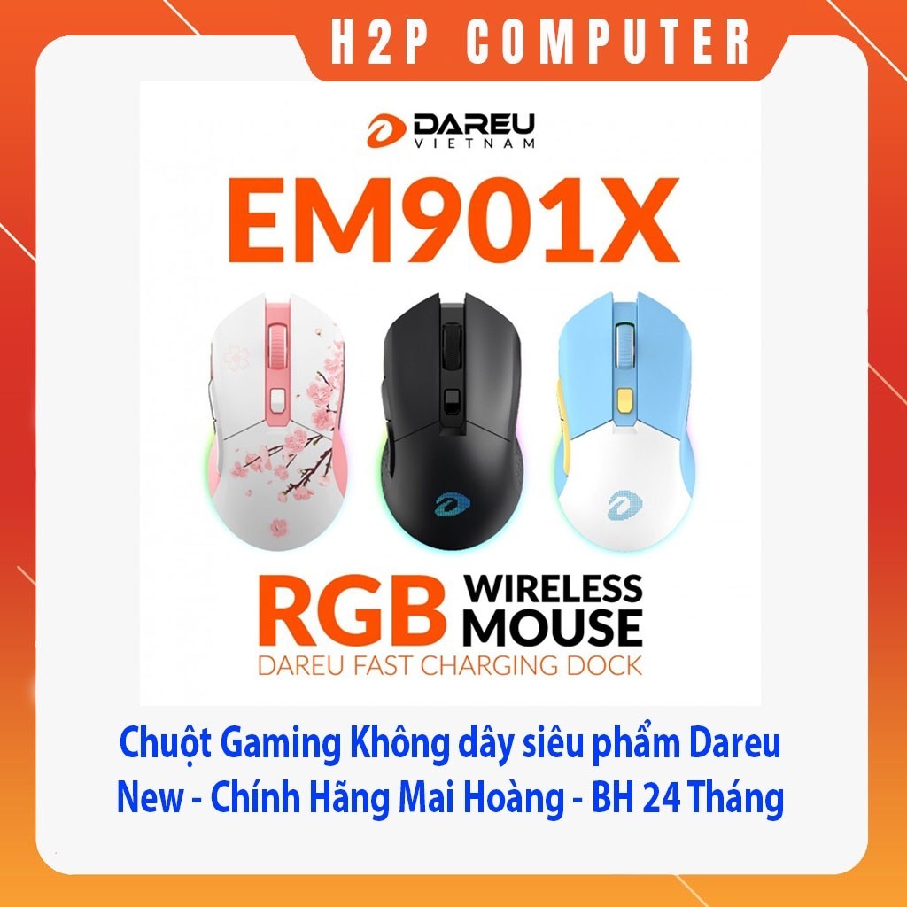 Chuột không dây Gaming DAREU EM901X RGB (BLACK / PINK / BLUE-WHITE ...
