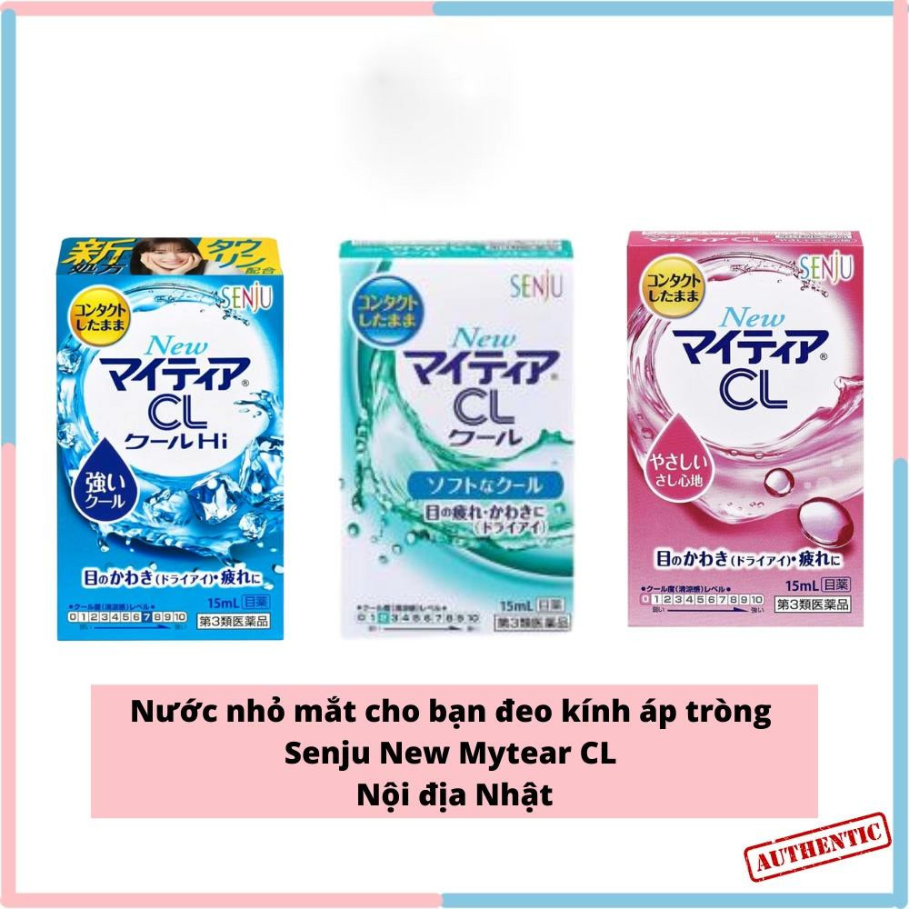 Nước nhỏ mắt dành cho bạn đeo áp tròng Senju New Mytear CL - 15ml | Shopee Việt Nam