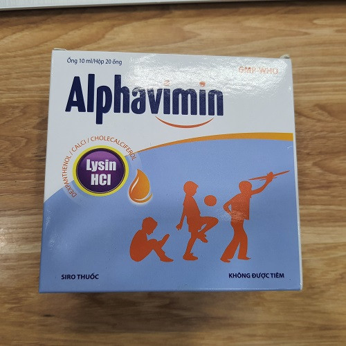 Alphavimin hộp 20 ống x 10ml uống giúp giảm loãng xương, tăng cơ, bồi ...