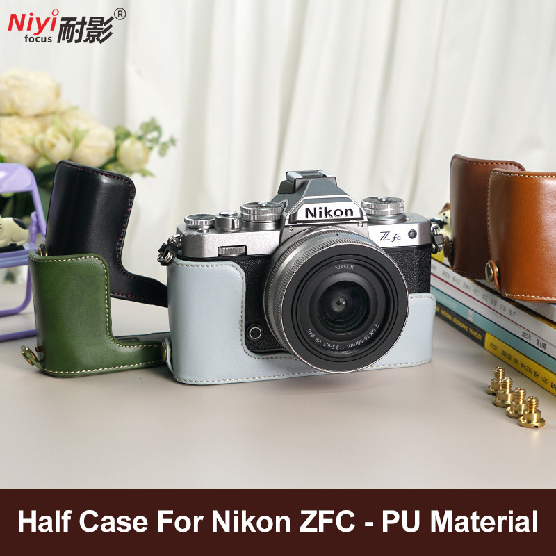 Túi Máy Ảnh Mịn Da PU Nửa Thân Dành Cho Nikon ZFC ZF Sony ZV1F ZV1 II ...
