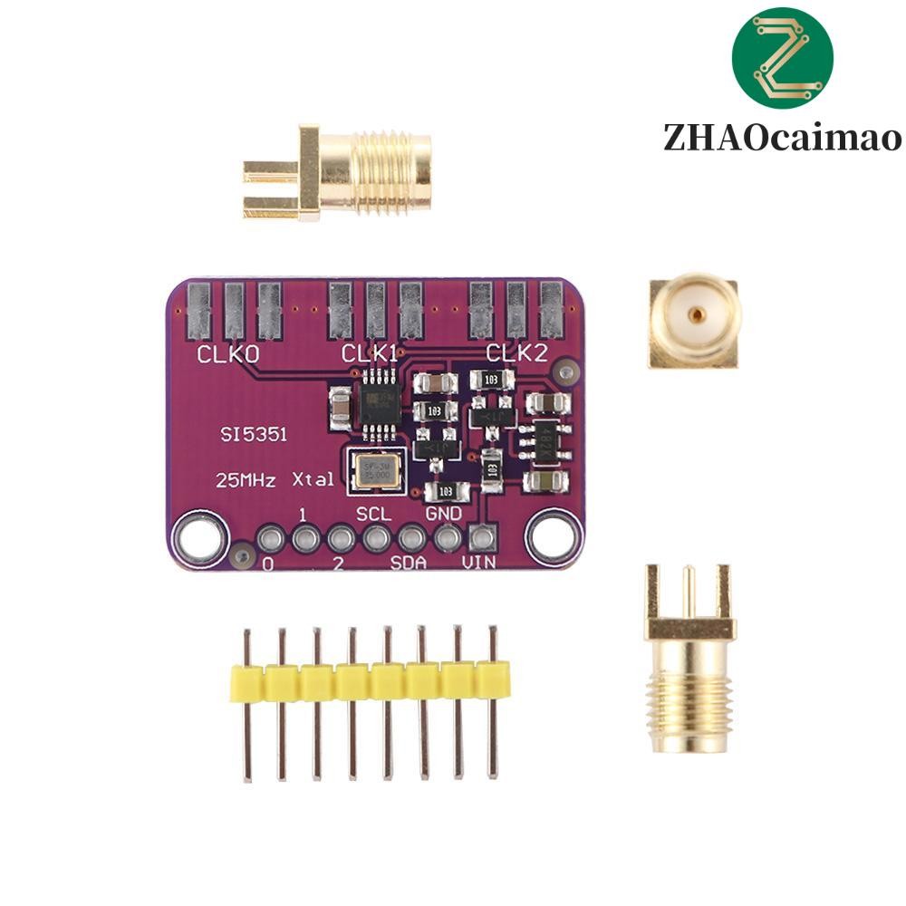 Máy phát tín hiệu ZHAOCAIMAO Điện tử bền Si5351 I2C Đồng hồ DC 3V-5V Mô-đun bảng | Shopee Việt Nam