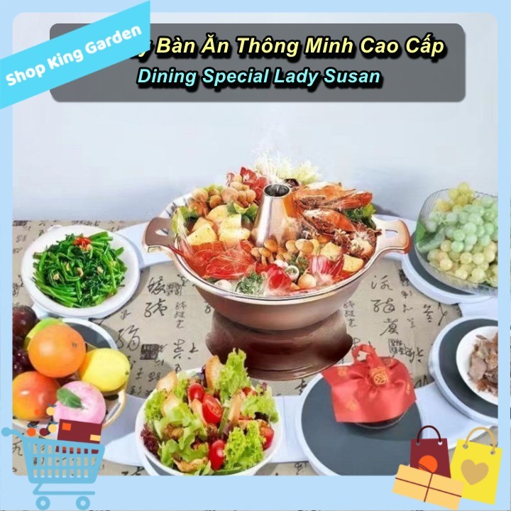 [HCM] - Bàn Ăn Xoay 360 Độ Có Thể Mở Rộng Dining Special Susan-8 Cao ...