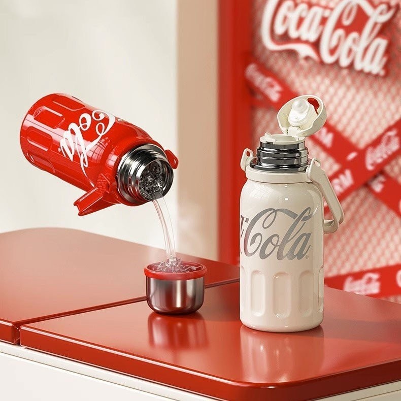 [HÀNG CHÍNH HÃNG GERM]Bình giữ nhiệt Coca Cola 800ml,1200ml Ráp 2 màu trẻ trung dùng hàng ngày ...