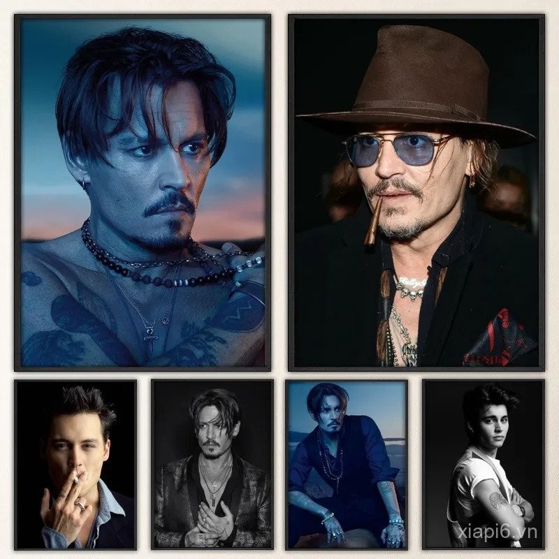 Poster in J-Johnny-Depp, tranh treo tường phòng ngủ, phòng khách, quán ...