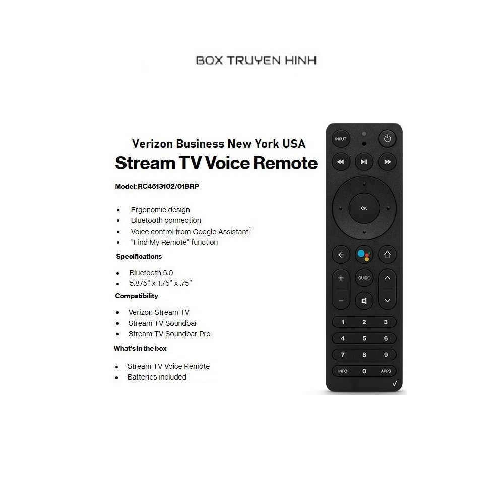 Alank— remote đa năng điều khiển Verizon stream TV+Có giọng nói FOR TV ...