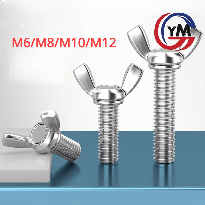 [Yhm1] M6 / M8 / M10 / M12 Bulong tai hồng inox 304/Bu lông cánh chuồn ...