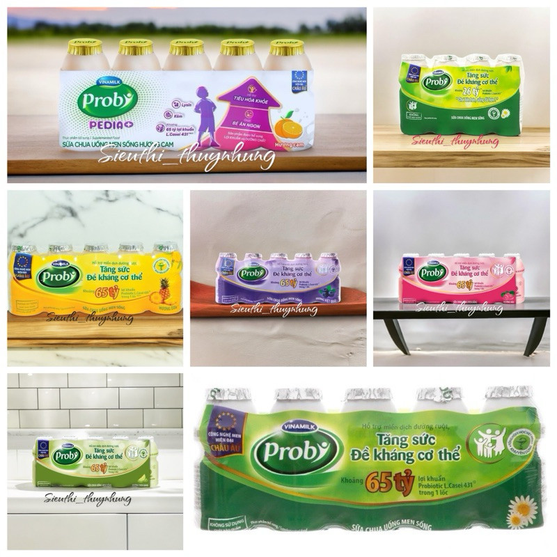Sữa chua uống Proby 65ml / 130ml ( Lốc to 4 Hộp ) ( Lốc bé 5 Hộp ...