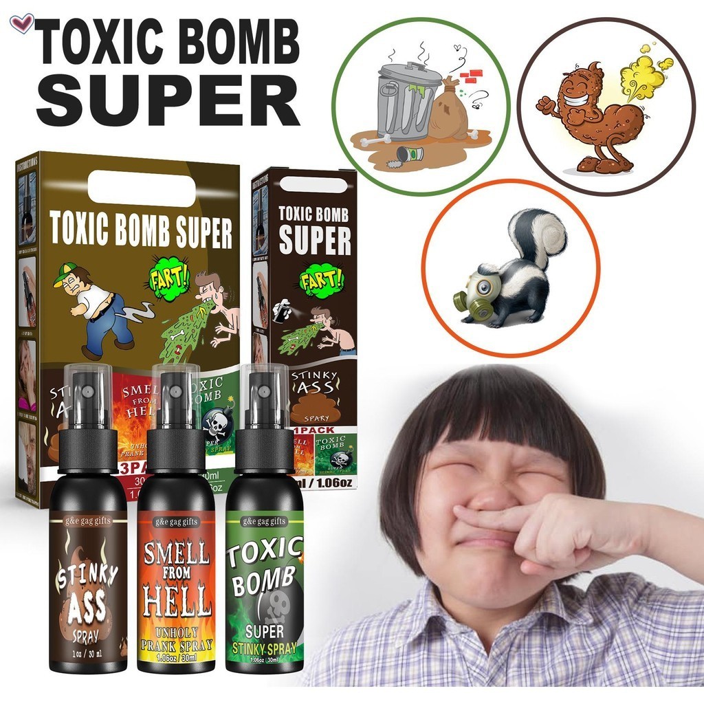 30ml Stinky Ass Fart Spray Super Stinky Prank Spray Mông Bom độc hại ...