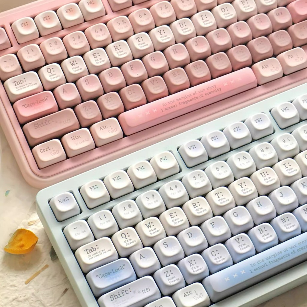 Gradient Blue Keycap Cherry / MOA Profile 120 Phím PBT Dye Thăng Hoa ...