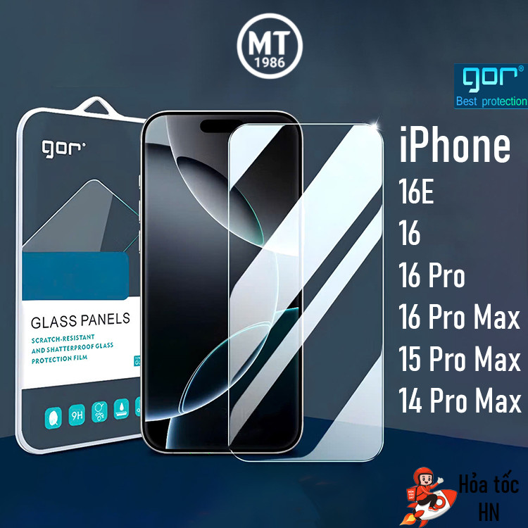 Kính Cường Lực Gor IPHONE 16 16 Pro Max 16 Pro 16 Plus/ IP 17 PROMAX IP ...