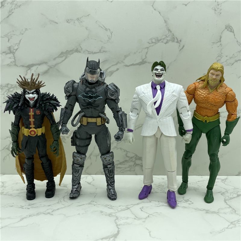 Chính hãng McFarlane Quần áo bảo hộ Batman Robin King Neptune Joker Mô ...