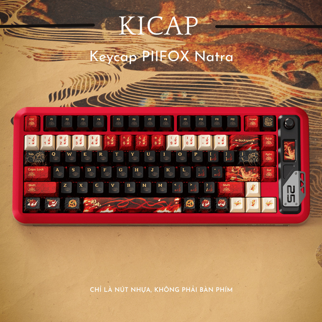 Bộ Keycap Cherry Piifox Natra PBT dyesub cao cấp chủ đề natra ma đồng ...