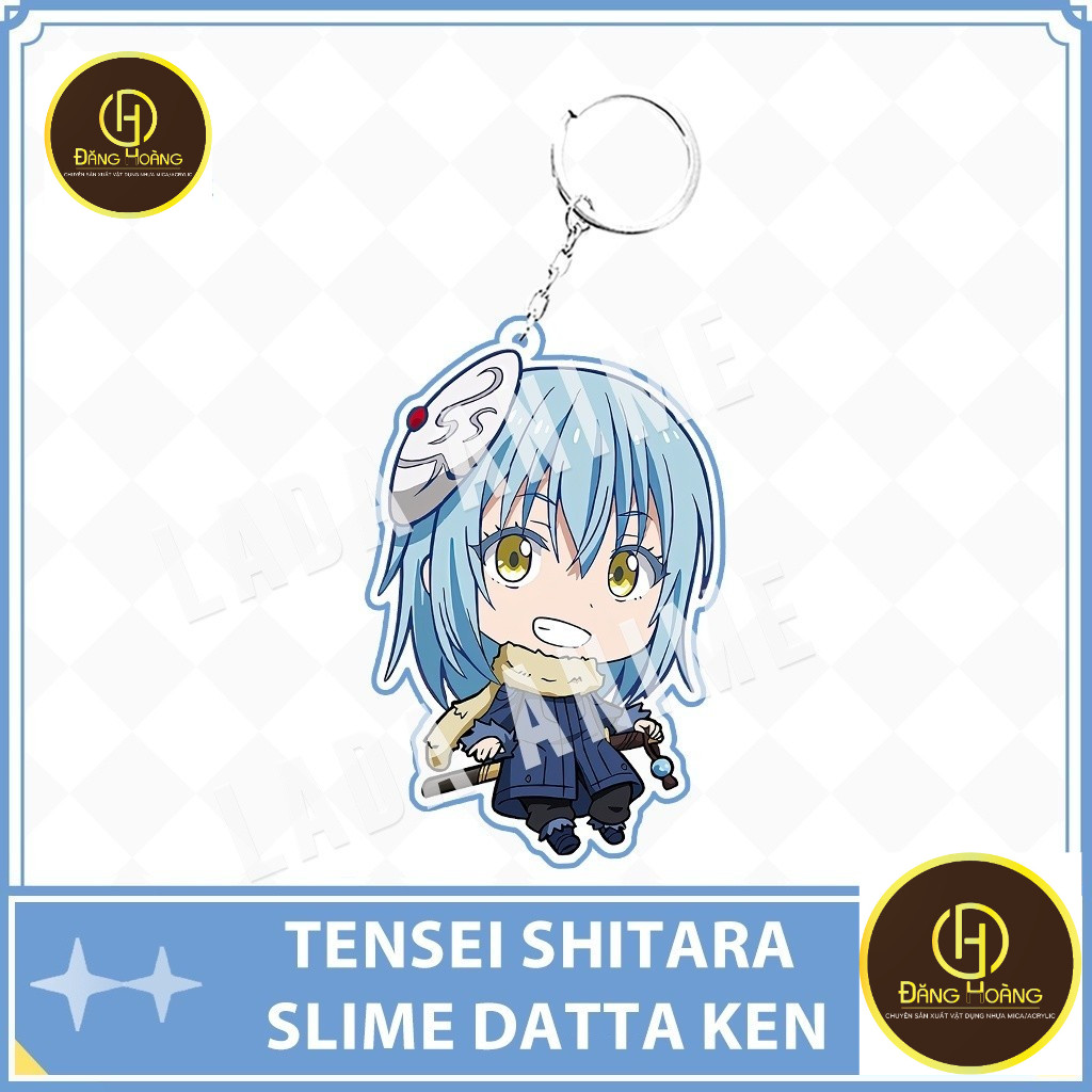 Móc khóa acrylics nhân vật Rimuru anime chuyển sinh thành slime chibi ...