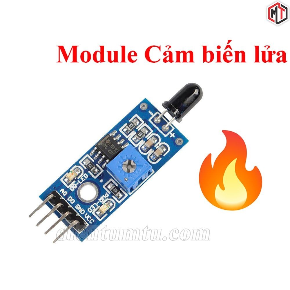 Module cảm biến lửa, Mạch cảm biến phát hiện ngọn lửa Flame sensor ...