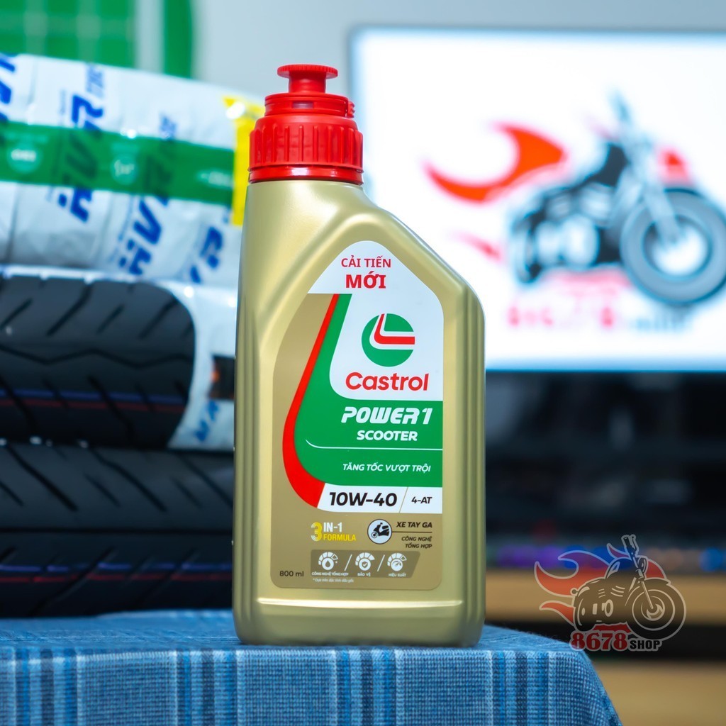 CASTROL POWER1 SCOOTER 4AT 10W-40 (Xe Ga) Dầu Nhớt Castrol | Shopee ...