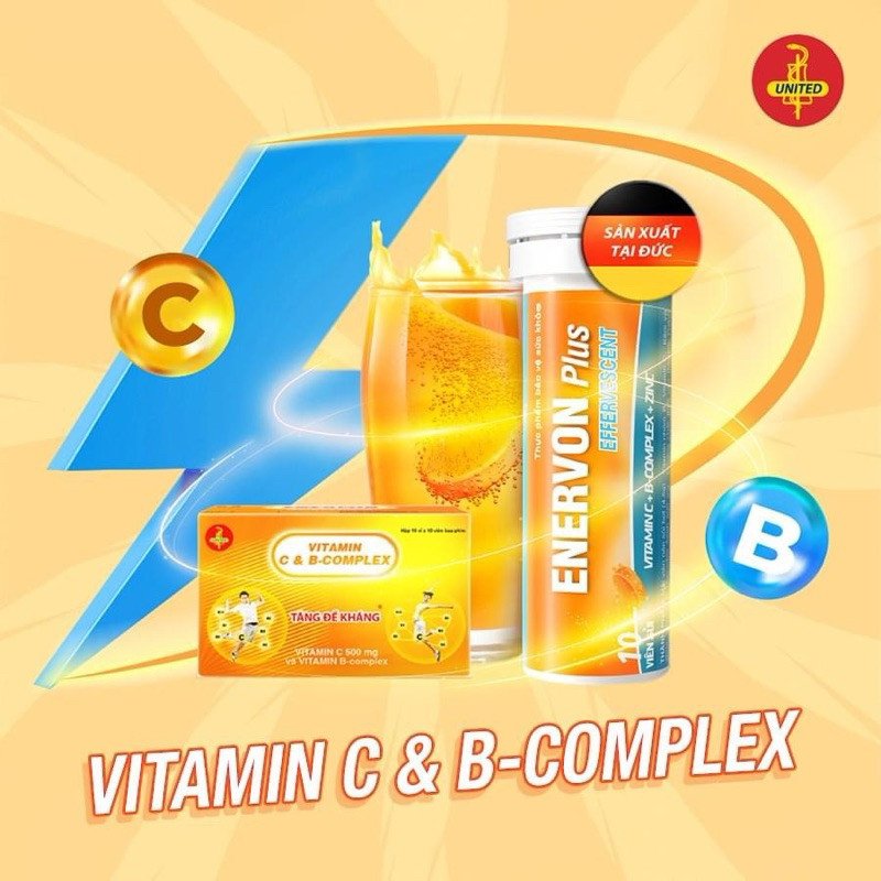 ENERVON C - TĂNG ĐỀ KHÁNG - VITAMIN C VÀ VITAMIN B-COMPLEX | Shopee ...