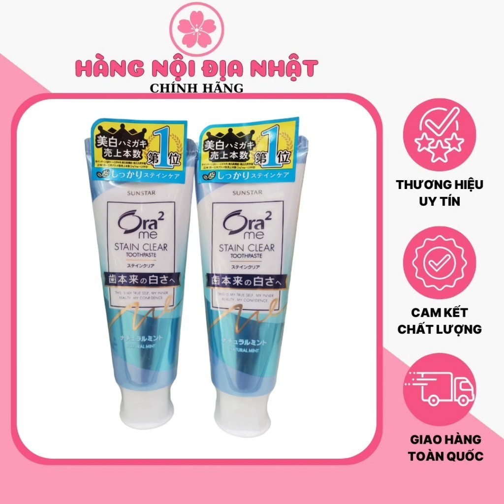 Kem đánh răng Sunstar Ora2 Stain Clear 130g | Shopee Việt Nam