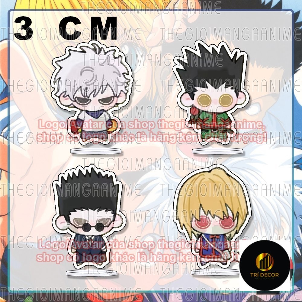(3CM) Mô hình standee HUNTER x HUNTER ver ĐỨNG VÔ TRI tượng Thợ săn tí ...
