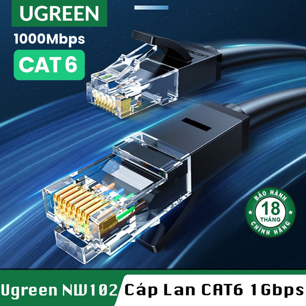 Cáp mạng RJ45 Cat6 Ugreen NW102 60545 20158 20159 20160 20161 20162 ...