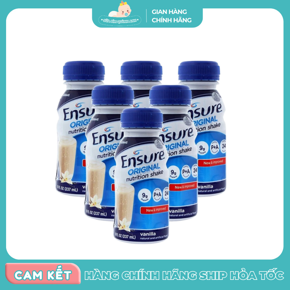 Sữa Nước Ensure Original hương vani 237ml | Shopee Việt Nam