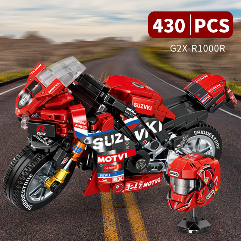 [Bộ sưu tập người 1618] Tương thích với khối xây dựng Lego BMW Kawasaki ...