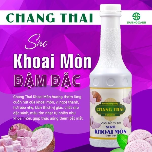 Siro Chang Thai chai 1L - KHOAI MÔN | Shopee Việt Nam