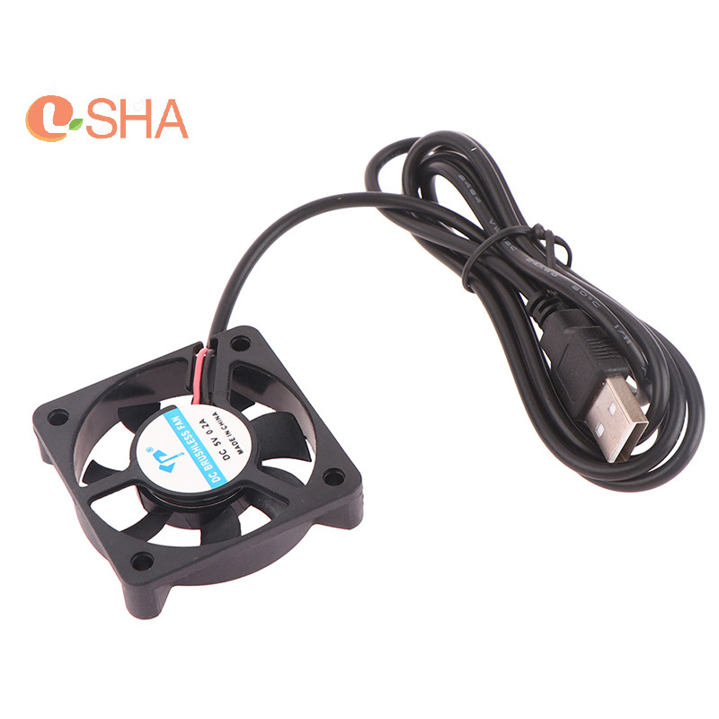 [Lsha] 1Pc DC5010 Quạt Im Lặng 5V Cáp USB Dầu Tạo Độ Ẩm Đầu Nối PC Quạt Cooler MỚI | Shopee Việt Nam