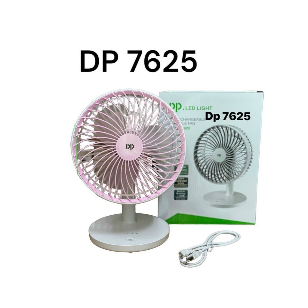 Quạt Sạc Tích Điện DP-7625 ( 3 Tốc Độ Gió ) | Shopee Việt Nam