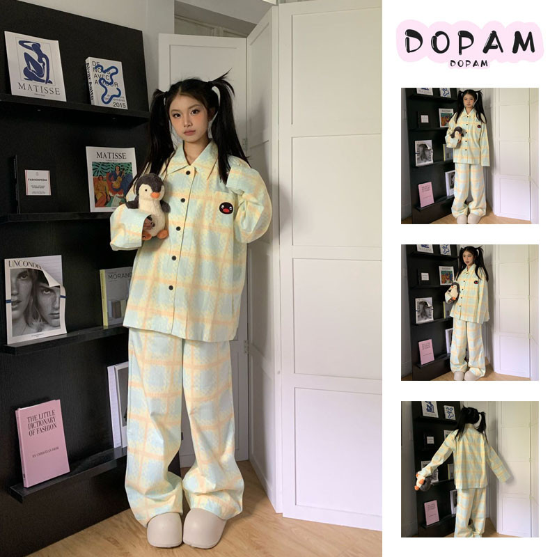 Bộ đồ ngủ chim cánh cụt kẻ sọc Nhật Bản dành cho nữ, Phong cách xuân ...