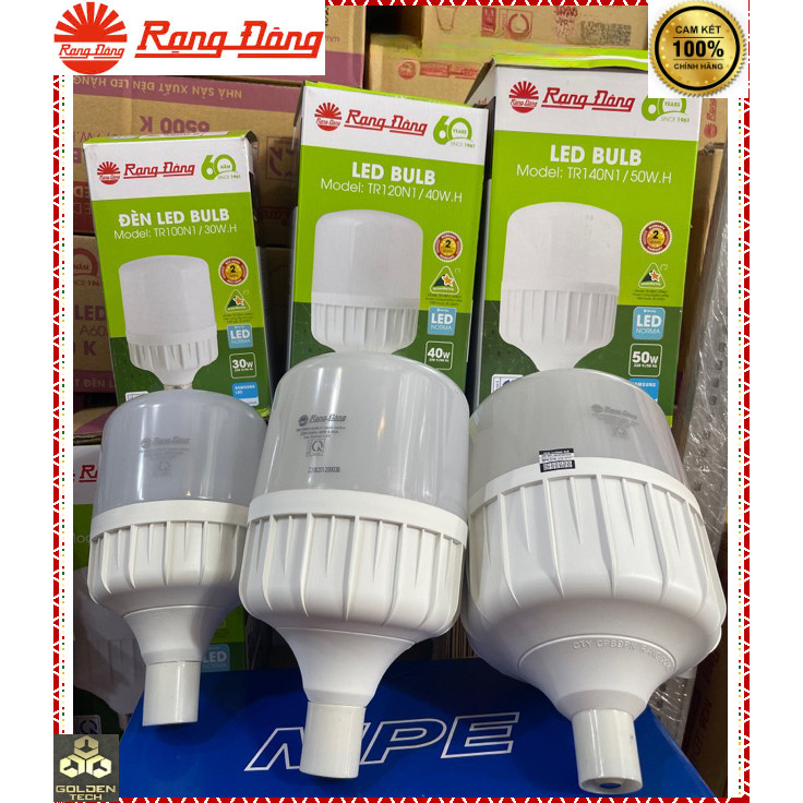 (Chính hãng) Bóng đèn Led buld trụ lớn 30W 40W 50W E27 -Rạng Đông -Siêu ...