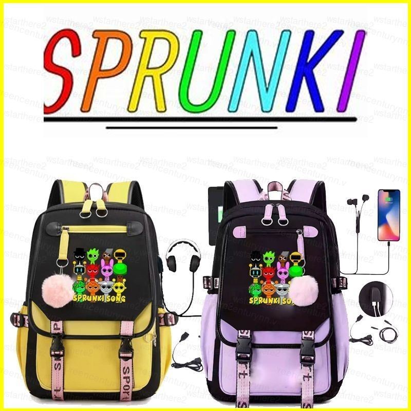Sprunki Rhythm Box Ba lô đi học dành cho học sinh Dung tích lớn Nhẹ ...