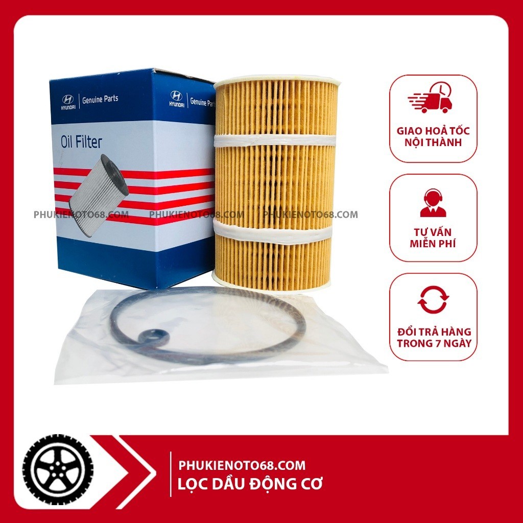Lọc dầu, lọc nhớt động cơ xe County Emighty đời mới,Hyundai E-Mighty ...