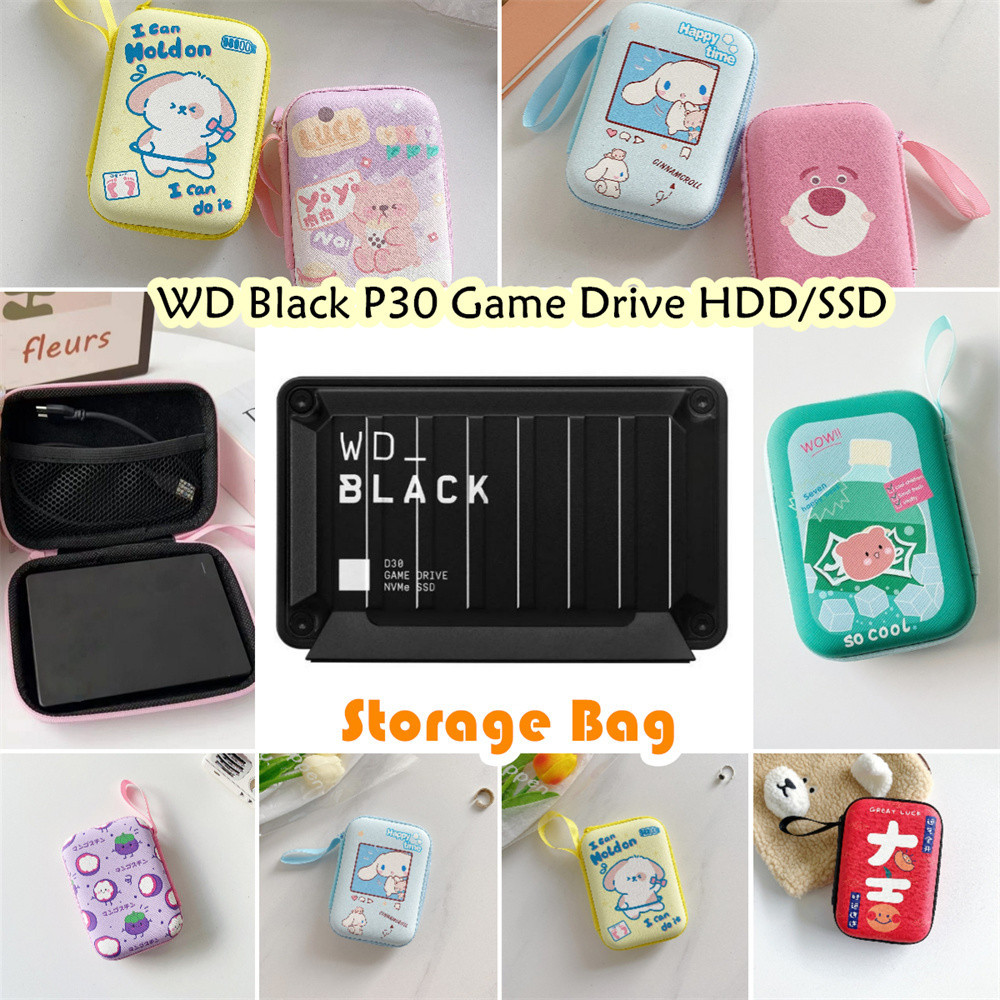 [Sản phẩm mới] Dành cho ổ cứng trò chơi WD Black P30 9,5x13,5cm HDD / SSD Túi lưu trữ ổ cứng ...