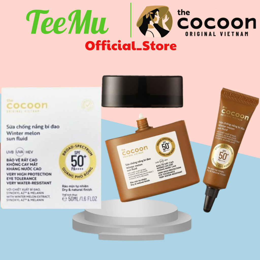 Sữa Chống Nắng Bí Đao Cocoon Winter Melon Sun Fuid 50ml Phổ Rộng ...