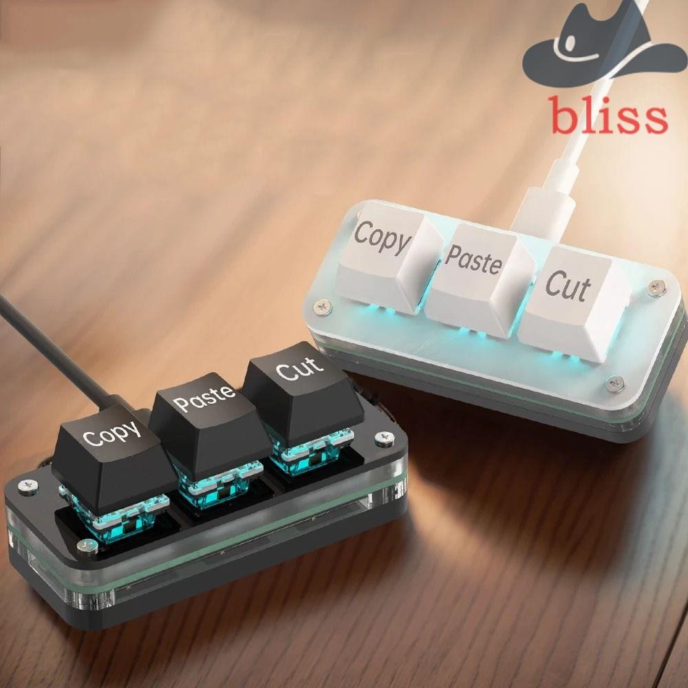 Bliss Custom Mini 3 Key Key Key Key Key Key Key Key, Acrylic Mini Copy Paste Cut Key, Macro ...
