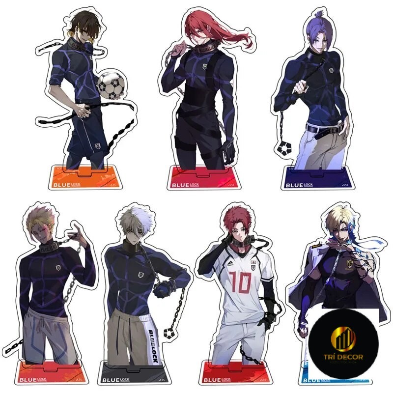 Mô hình Standee Bluelock Isagi Reo Nagi Sae Rin Chigiri Meguru Kunigami ...