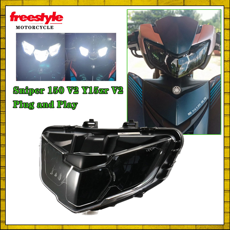 Đèn Pha Led ZHIPAT Cho Sniper 150 V2 Y15zr V2 Lc135 V8 Exciter 150 Đèn Pha Led Lắp Ráp PNP ...