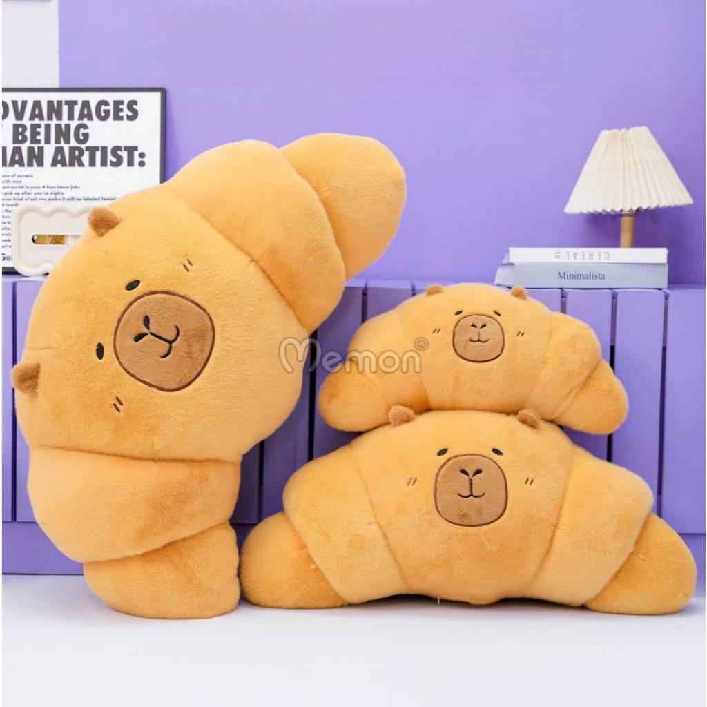 Gấu bông capybara bánh sừng bò croissant Hinkids thú nhồi bông capybara ...