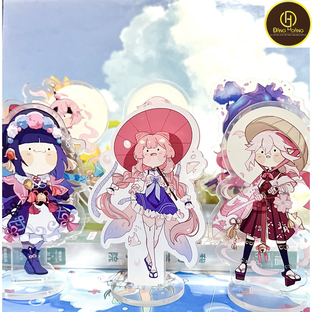 Mô hình Genshin Impact tượng acrylic standee game mica chibi trang trí ...